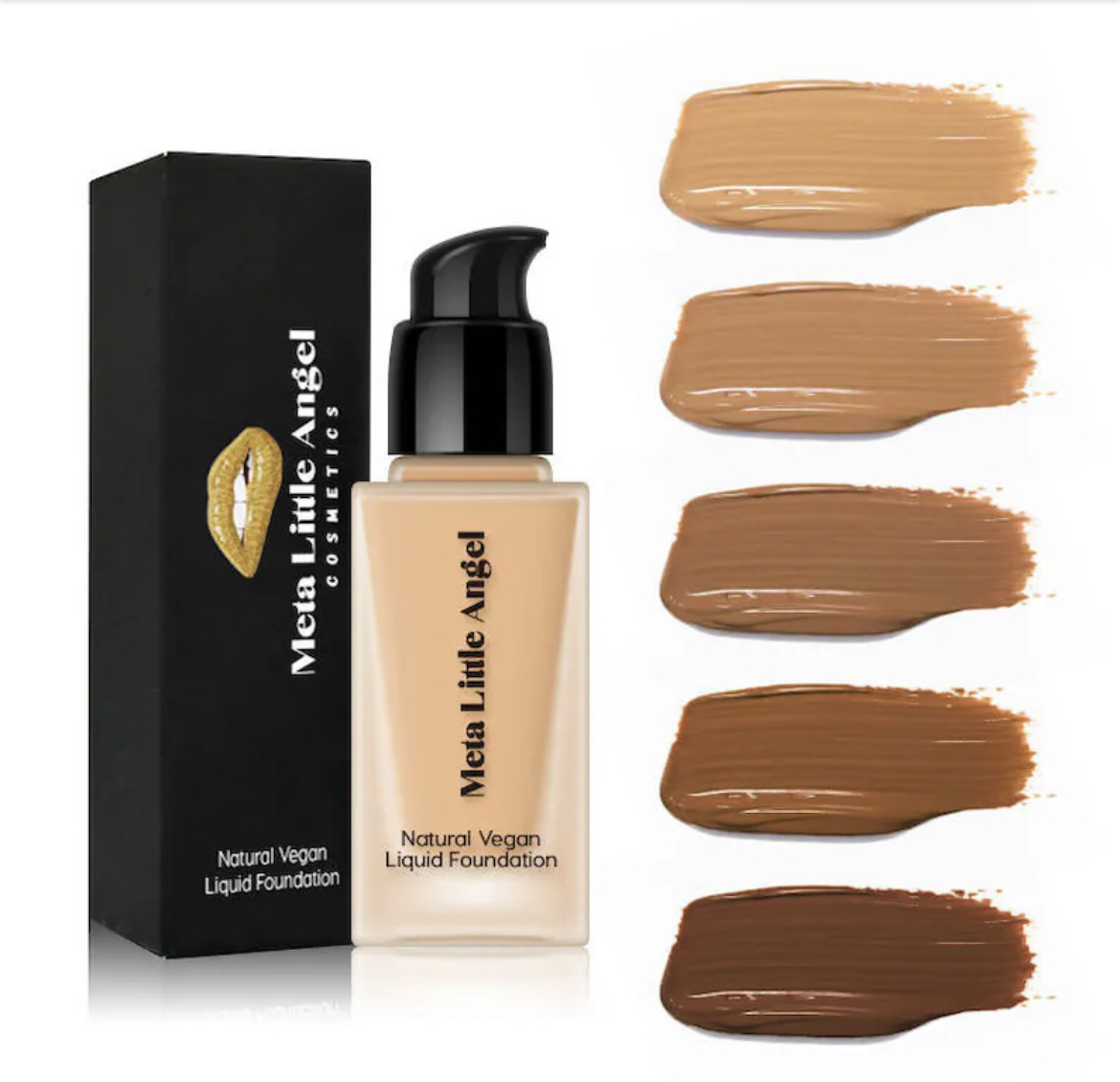 Natural Full Coverage Oil Free Liquid Matte Foundation – Metal Little Angel